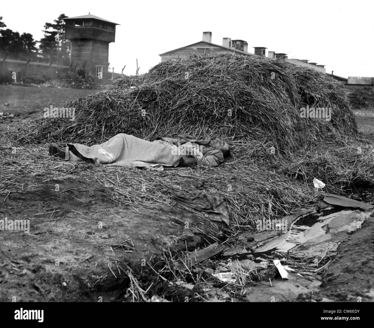 Belsen concentration camp Black and White Stock Photos & Images - Alamy