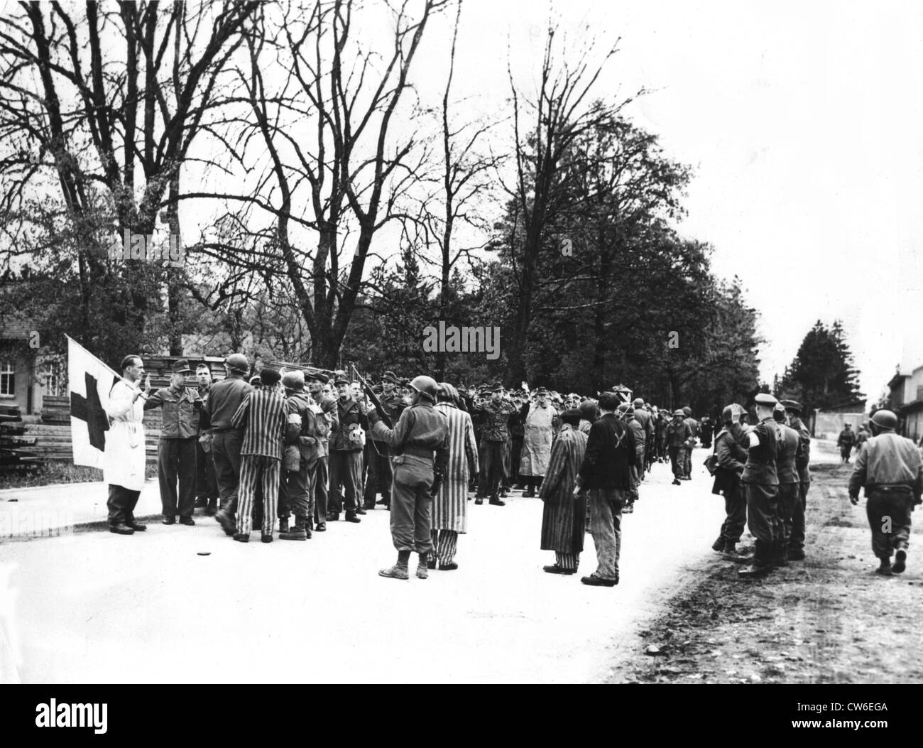 Dachau concentration camp liberated, April 30, 1945 Stock Photo - Alamy