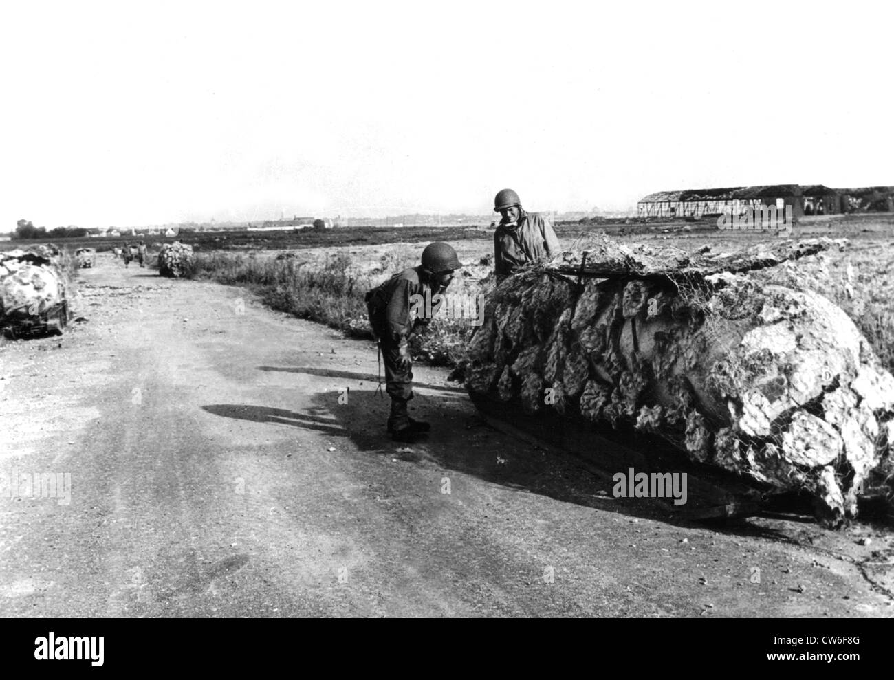 German bombs left behind near Châteaudun, summer 1944 Stock Photo - Alamy
