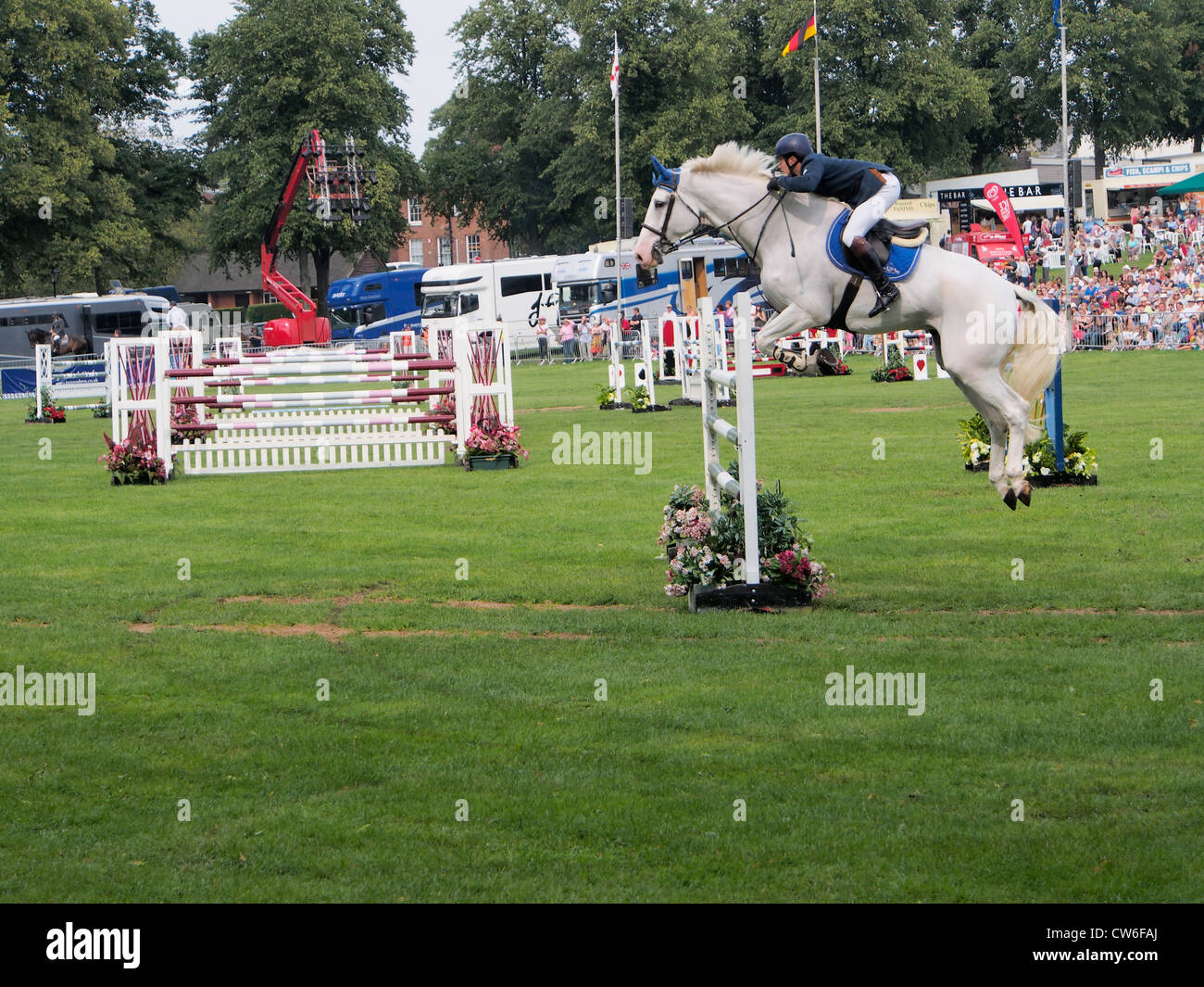 horse jumping competition Stock Photo - Alamy