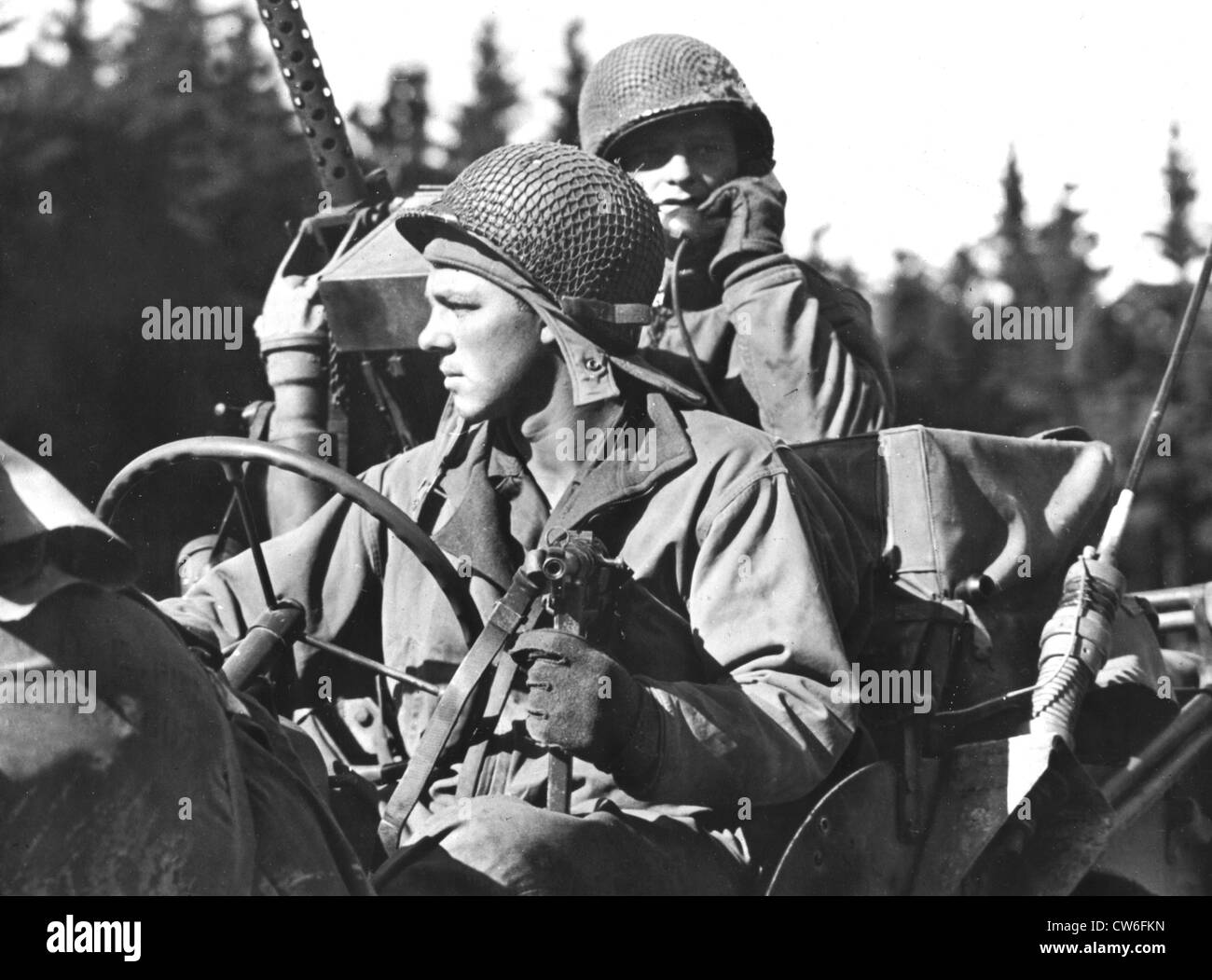 Combat patrol advance in Germany (Autumn 1944 Stock Photo - Alamy