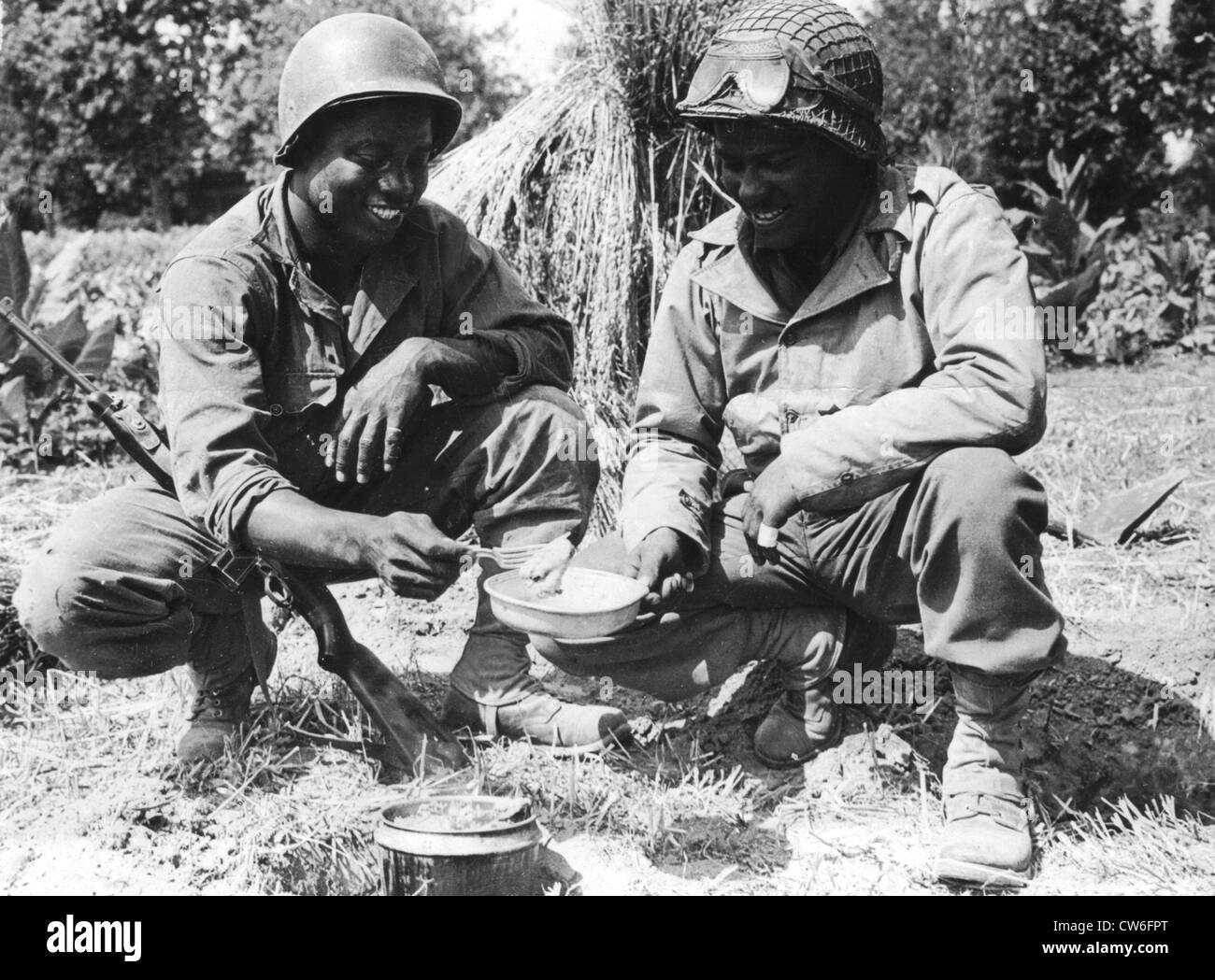 American Black troops in France (summer 1944 Stock Photo - Alamy