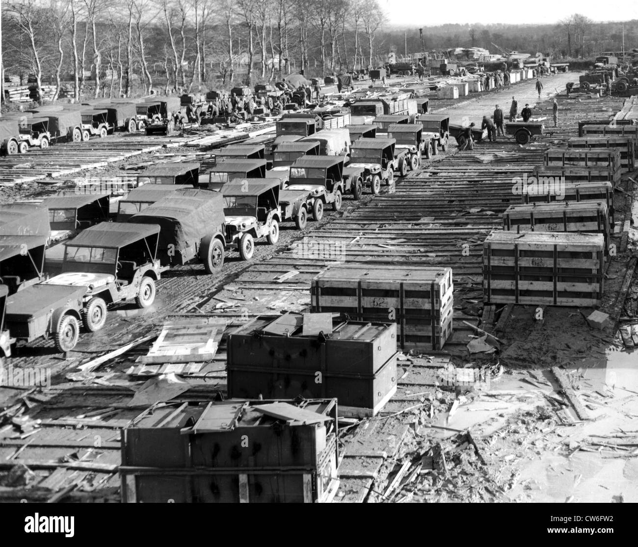 War vehicle assembly Black and White Stock Photos & Images - Alamy