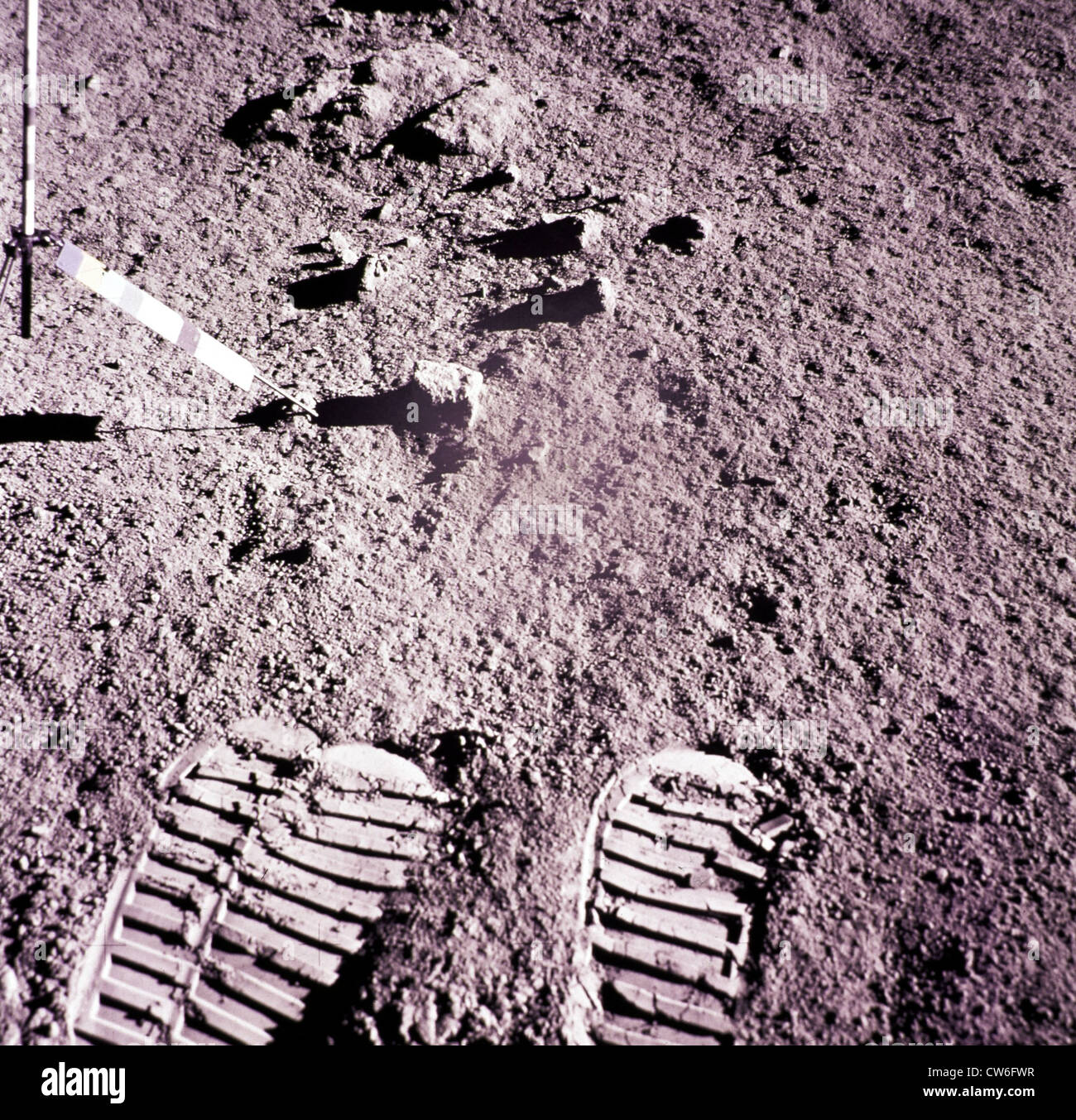 Footprints on Moon (Apollo 15) July 30, 1971 Stock Photo - Alamy