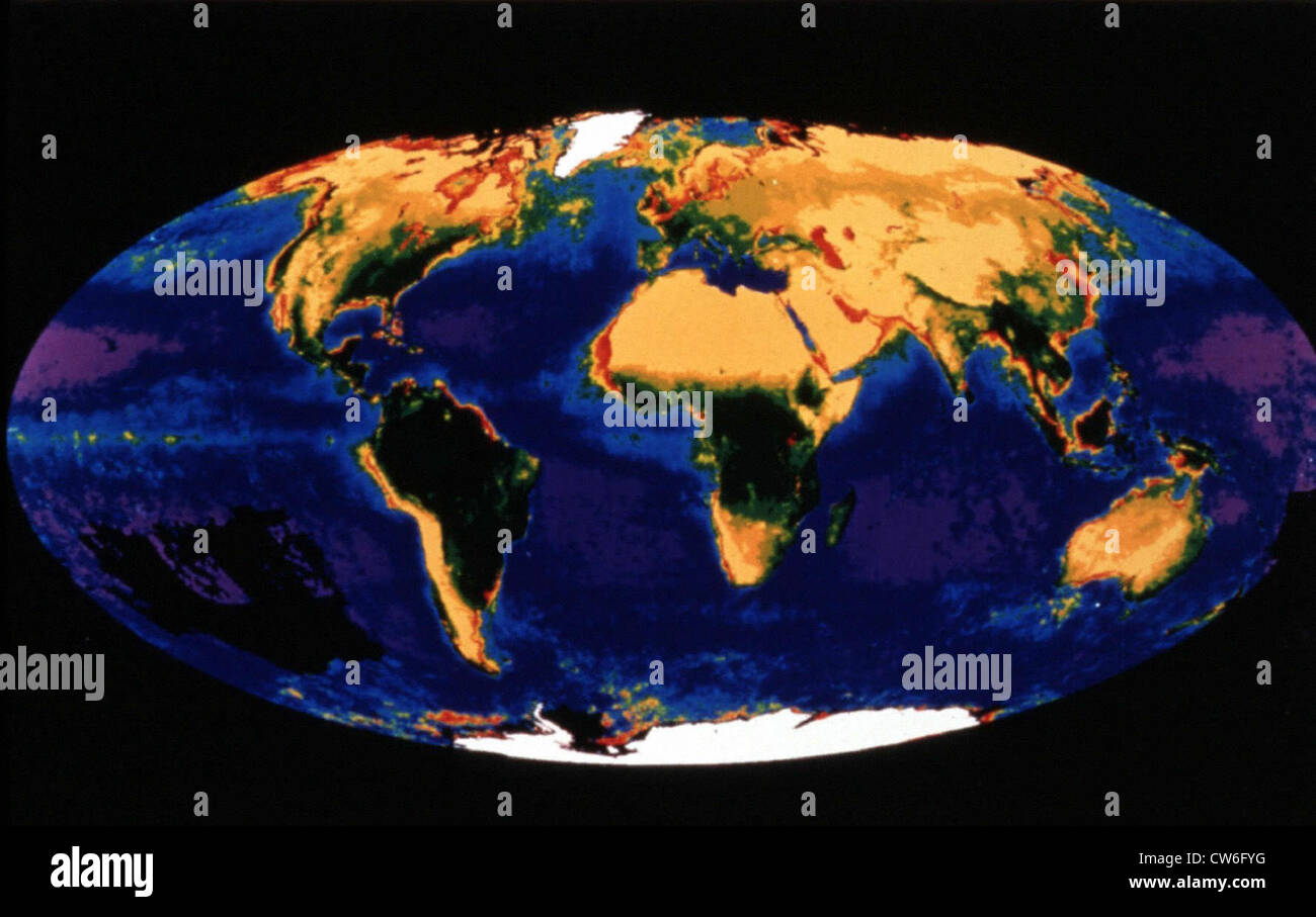 Earth's vegetative biomass Stock Photo - Alamy