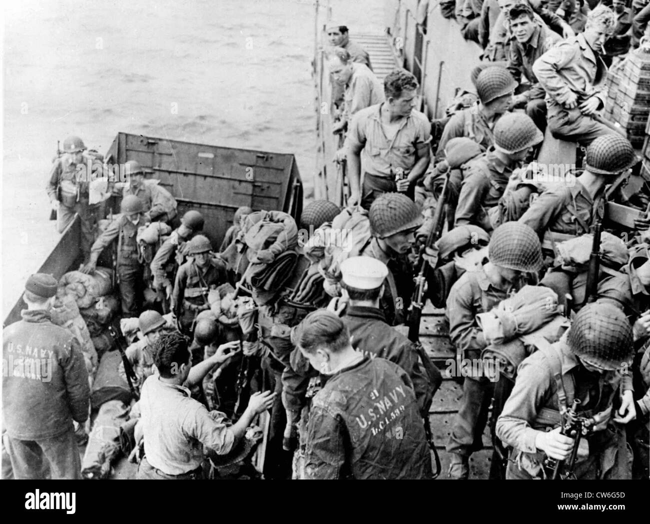 US troops before the landings in Normandy (June 1944 Stock Photo - Alamy
