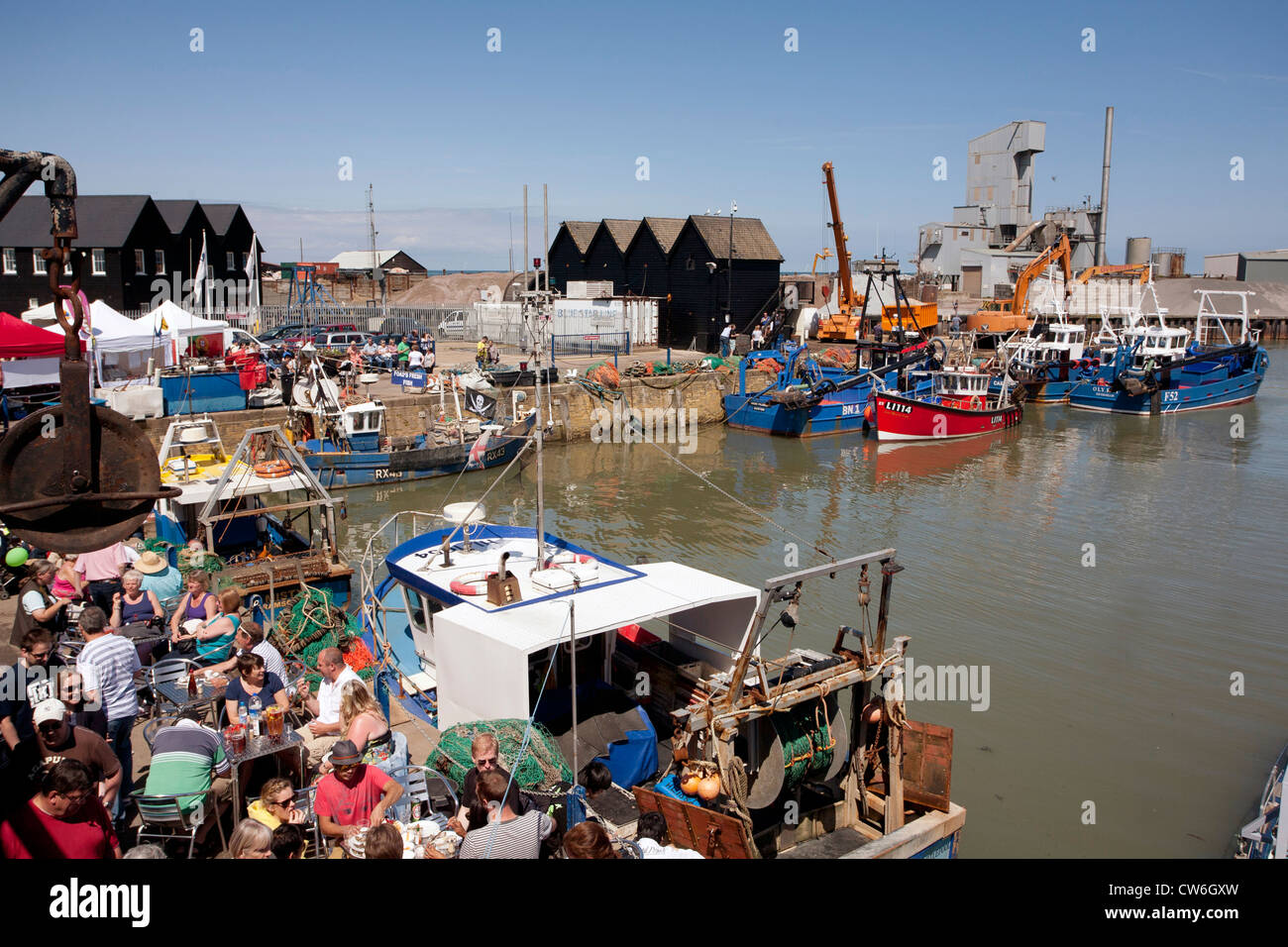 Whitstable Harbour, Kent Stock Photo - Alamy