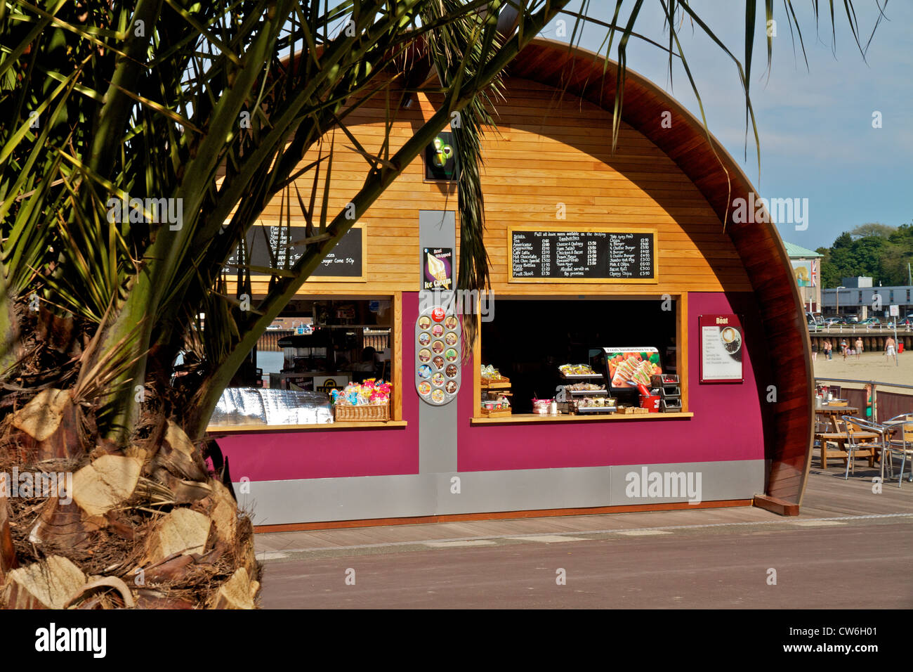 The Boat Beach Cafe on Weymouth Seafront Stock Photo - Alamy