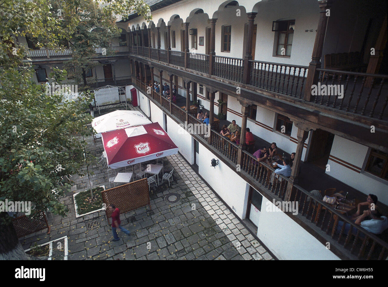 Courtyard-Hanul lui Manuc-in Bucharest Stock Photo - Alamy