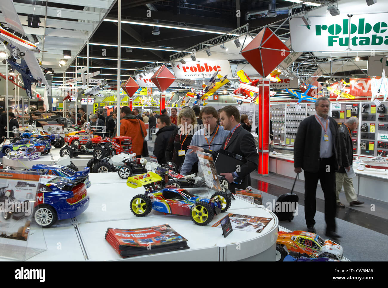 Nuernberg - stand with model cars at the International Toy Fair Stock ...