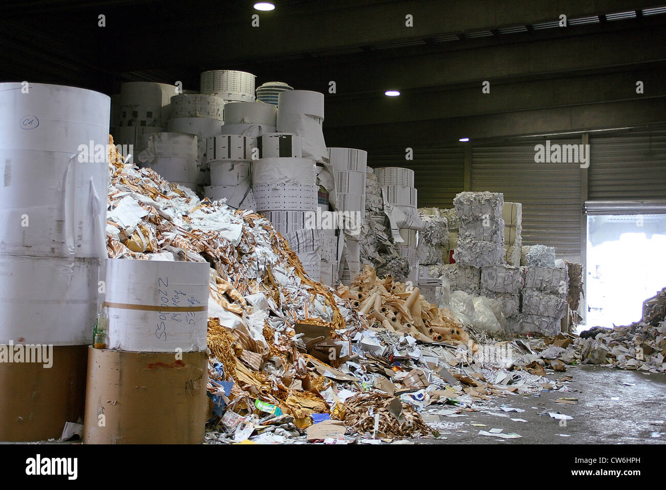 waste paper recycling Stock Photo - Alamy
