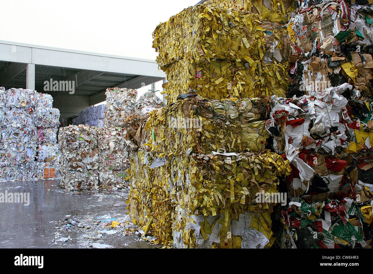 waste paper recycling Stock Photo - Alamy