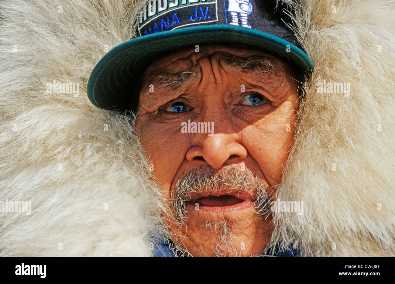 Inuit, portrait, USA, Alaska Stock Photo - Alamy
