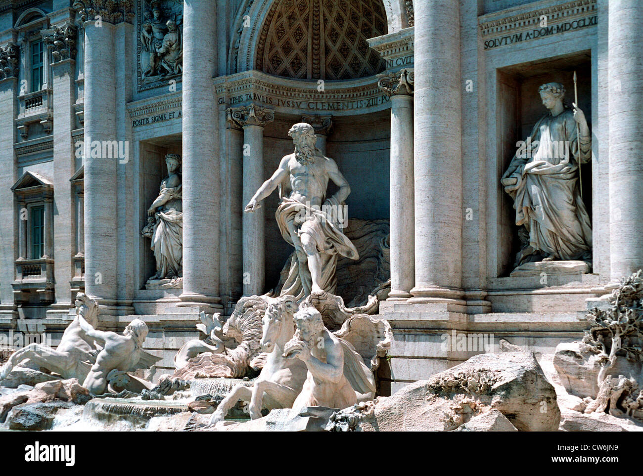 Rome, the Trevi Fountain in Piazza di Trevi Stock Photo - Alamy