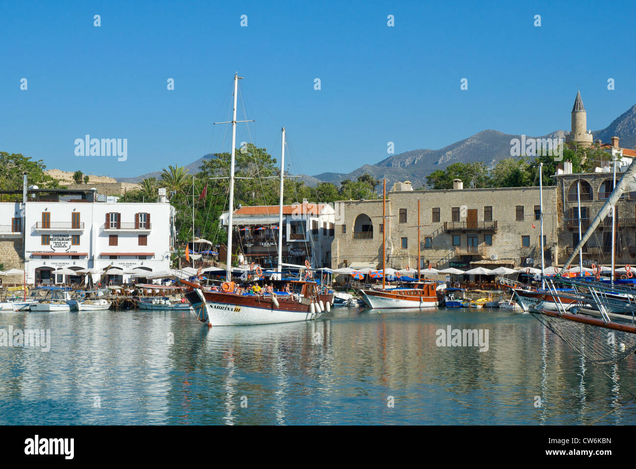 North Cyprus harbour Stock Photo - Alamy