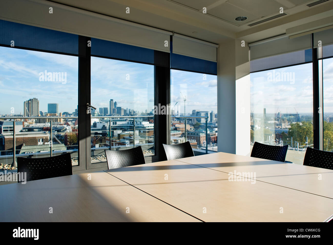 View of London from boardroom Stock Photo - Alamy
