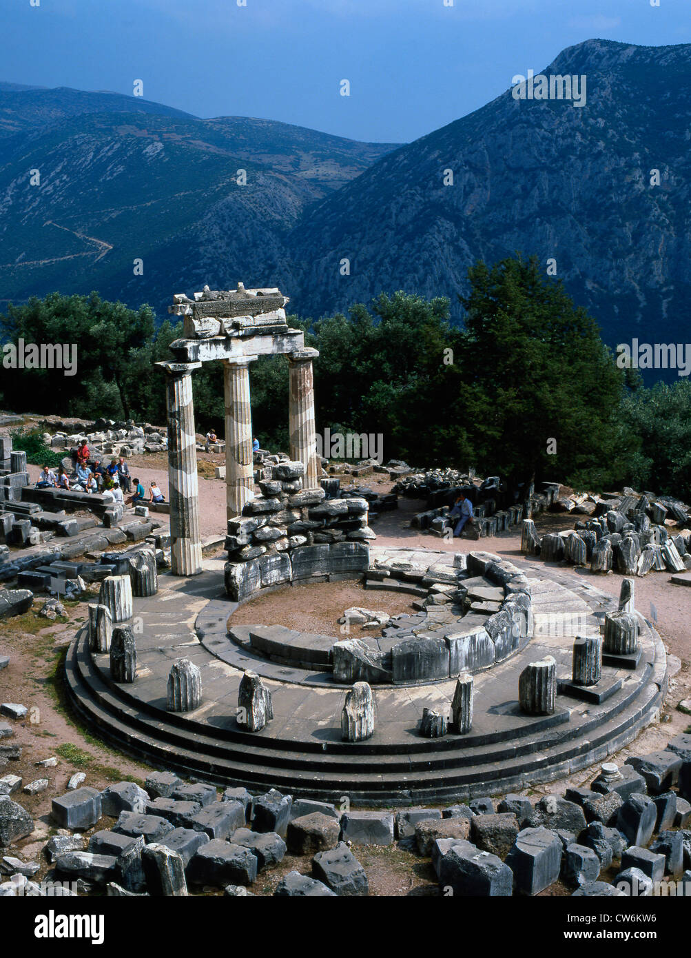 Greece Delphi Sanctuary of Athena Pronaia Stock Photo - Alamy