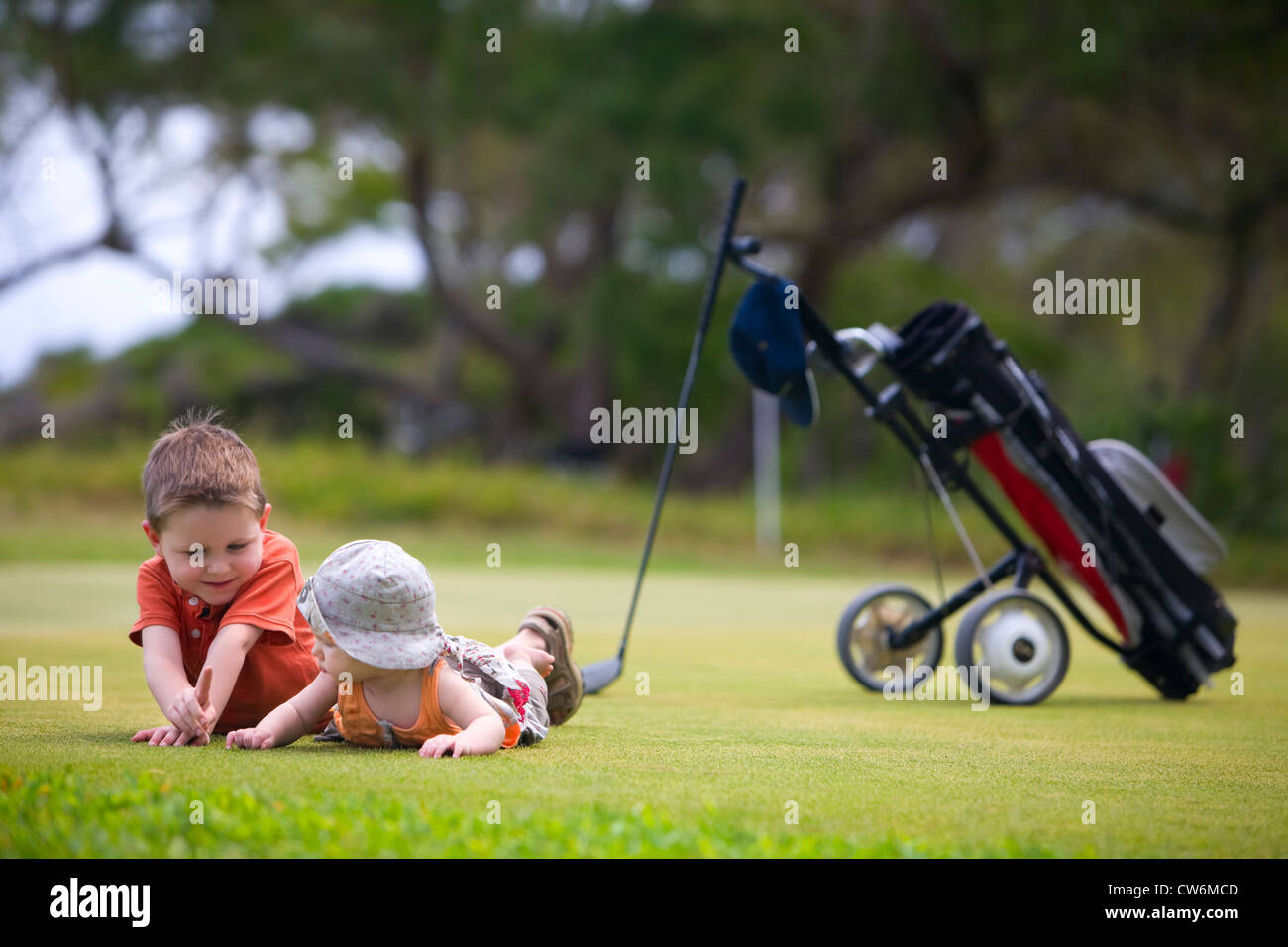 Kids Playing Golf High Resolution Stock Photography and Images - Alamy