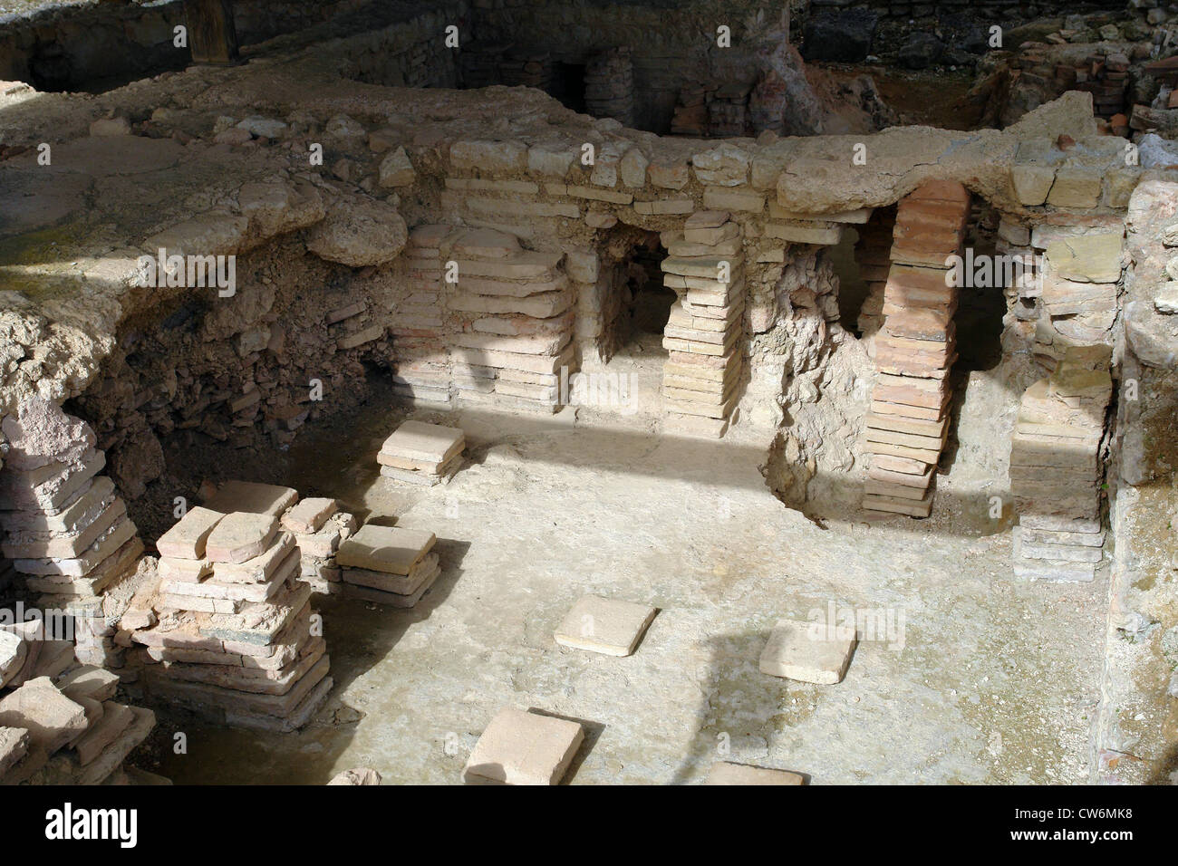 Gaulle-roman excavation villa of Seviac Stock Photo - Alamy