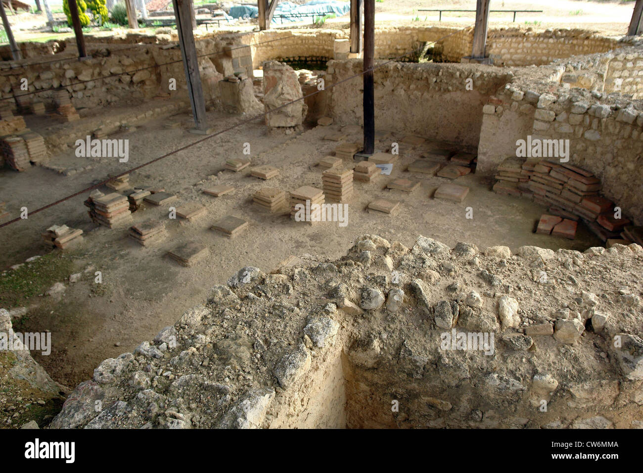 Gaulle-roman excavation villa of Seviac Stock Photo - Alamy
