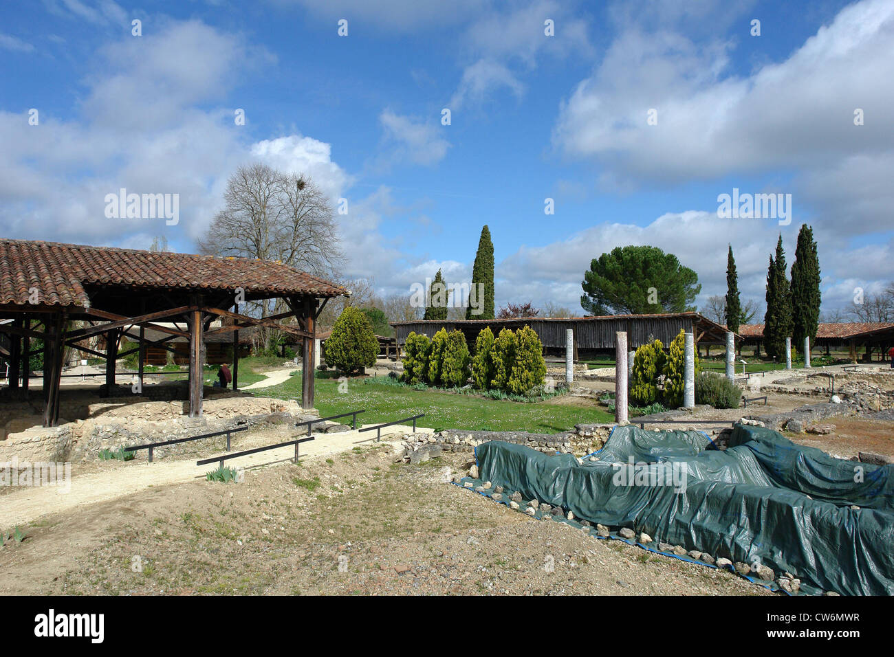 Excavation villa of Seviac Stock Photo - Alamy