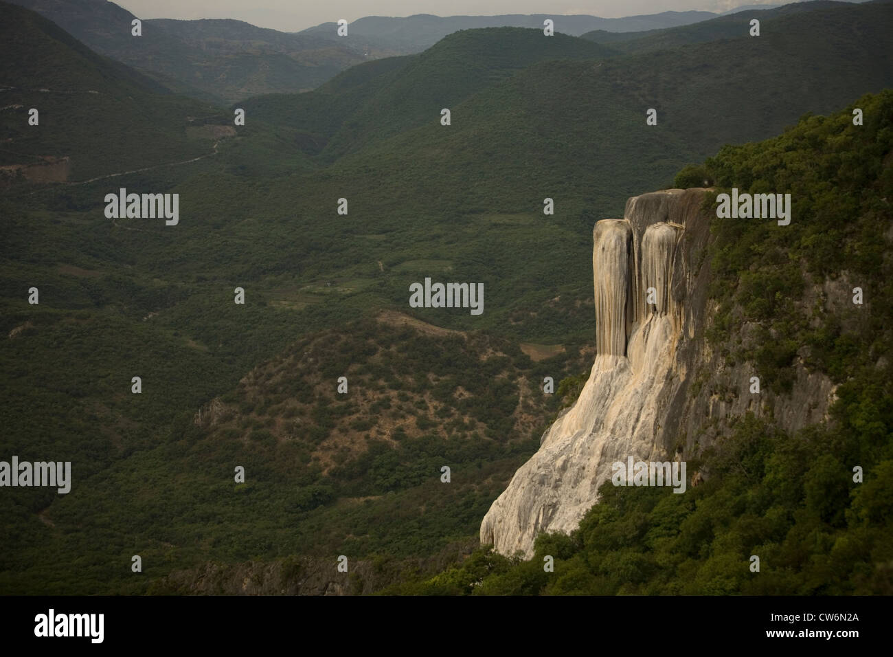 Petrified waterfall of Hierve el Agua in Oaxaca, Mexico, July 18, 2012 ...