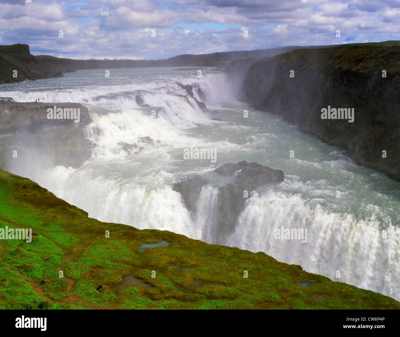 Iceland Gullfoss Falls Stock Photo - Alamy
