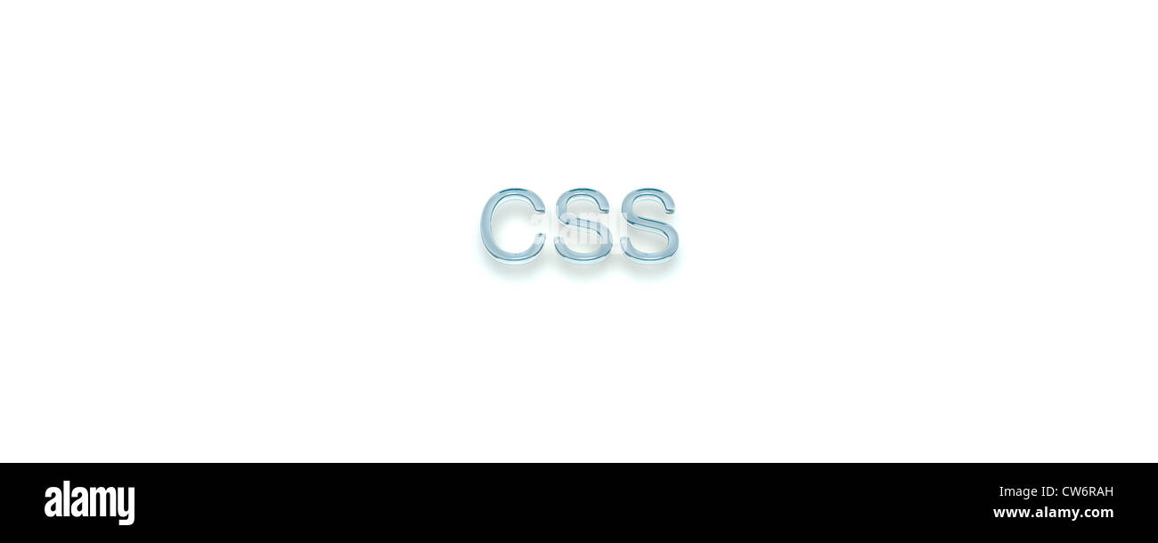 3D Key Word "CSS" Glass Style Stock Photo - Alamy