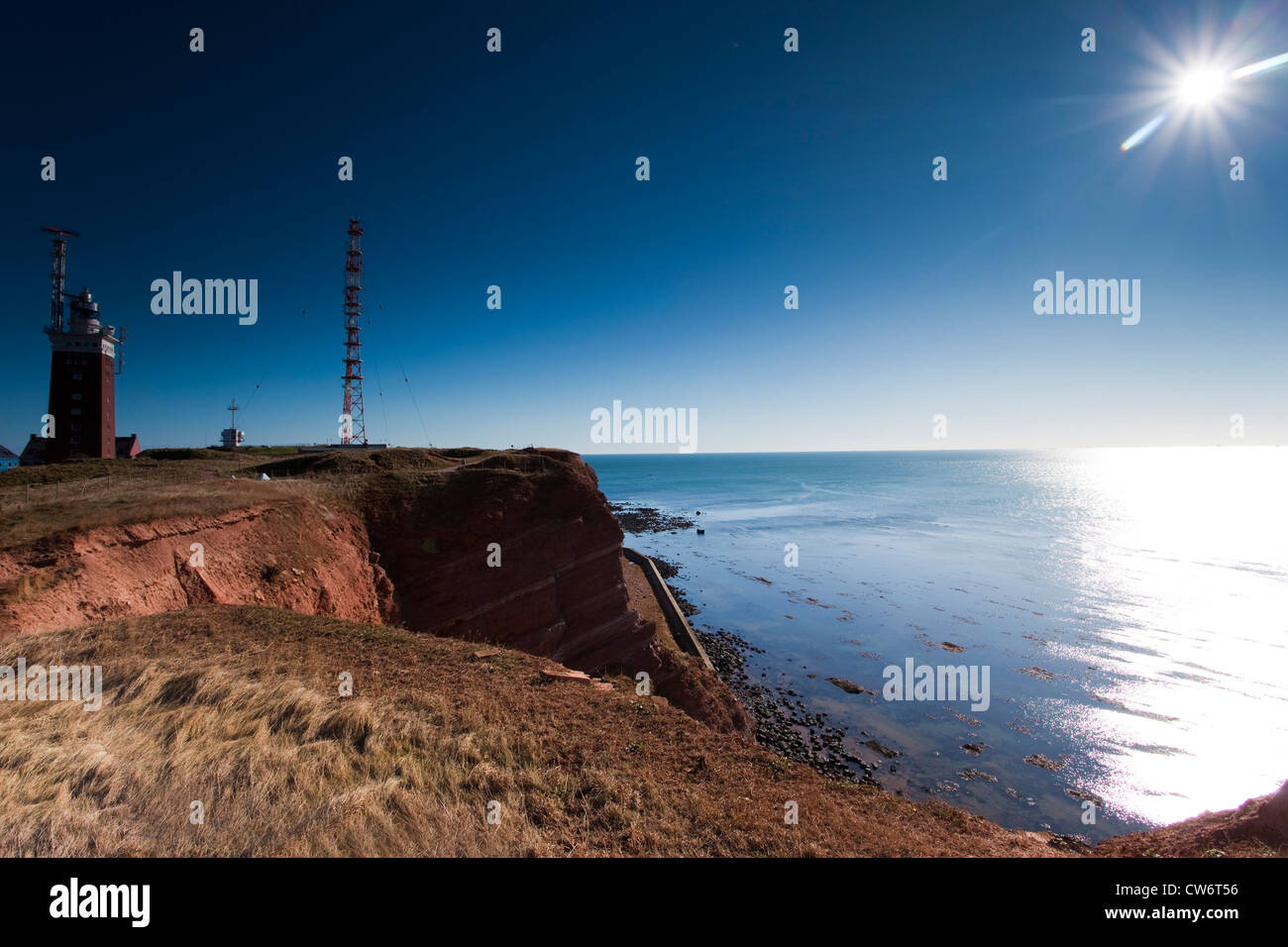 Lighthouse on the cliffs of helgoland hi-res stock photography and ...