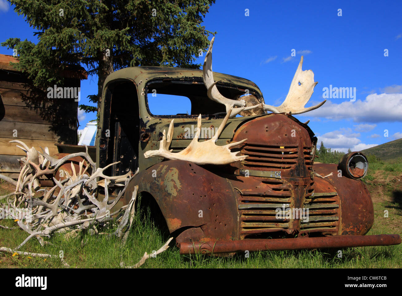 rusty oldtimer, USA, Alaska Stock Photo - Alamy