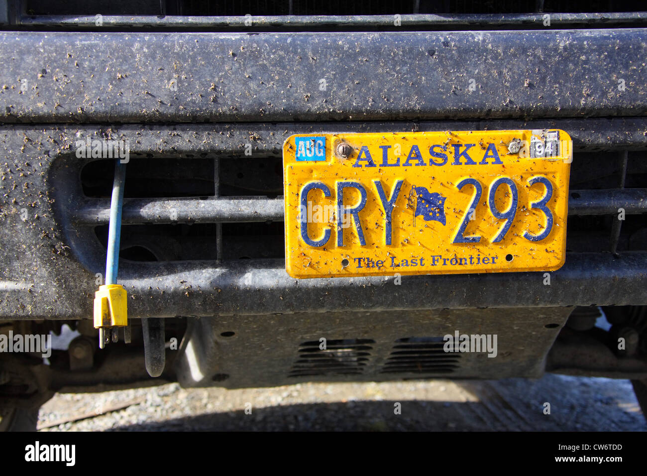 Alaska vehicle licence plate hi-res stock photography and images - Alamy