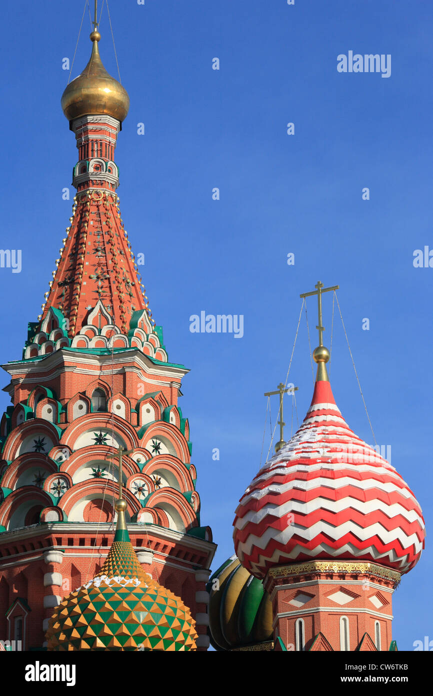 Domes of Saint Basil s Cathedral, Red square, Russia, Moskau Stock ...