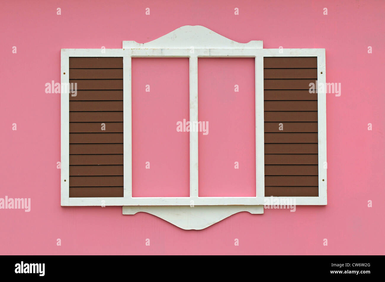 dummies of window and shutters at a facade Stock Photo - Alamy