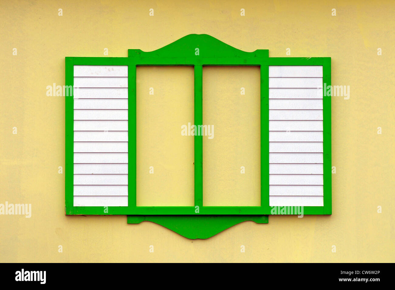 dummies of window and shutters at a facade Stock Photo - Alamy