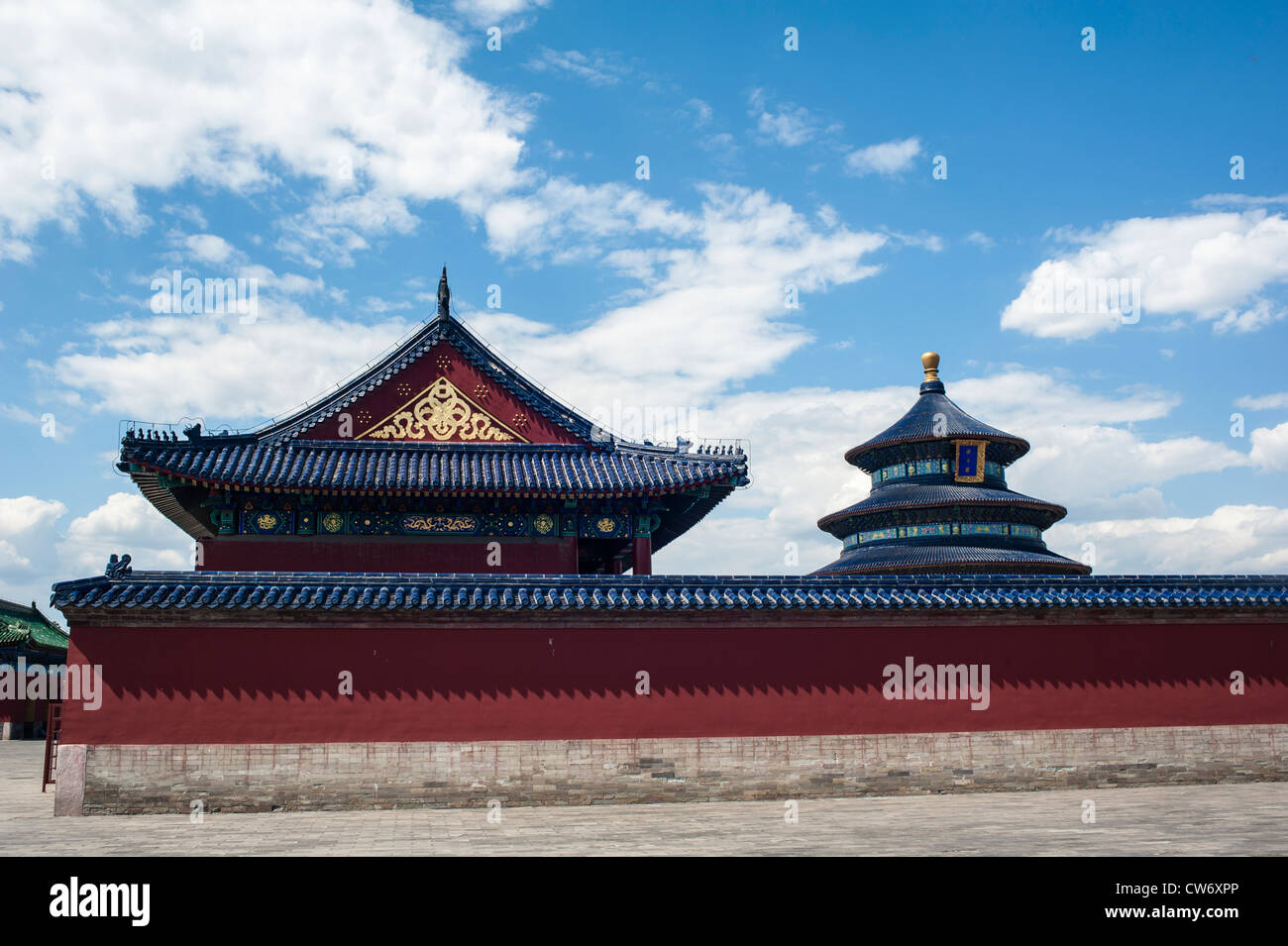 Ancient building under the sunshine in Temple of Heaven Stock Photo - Alamy