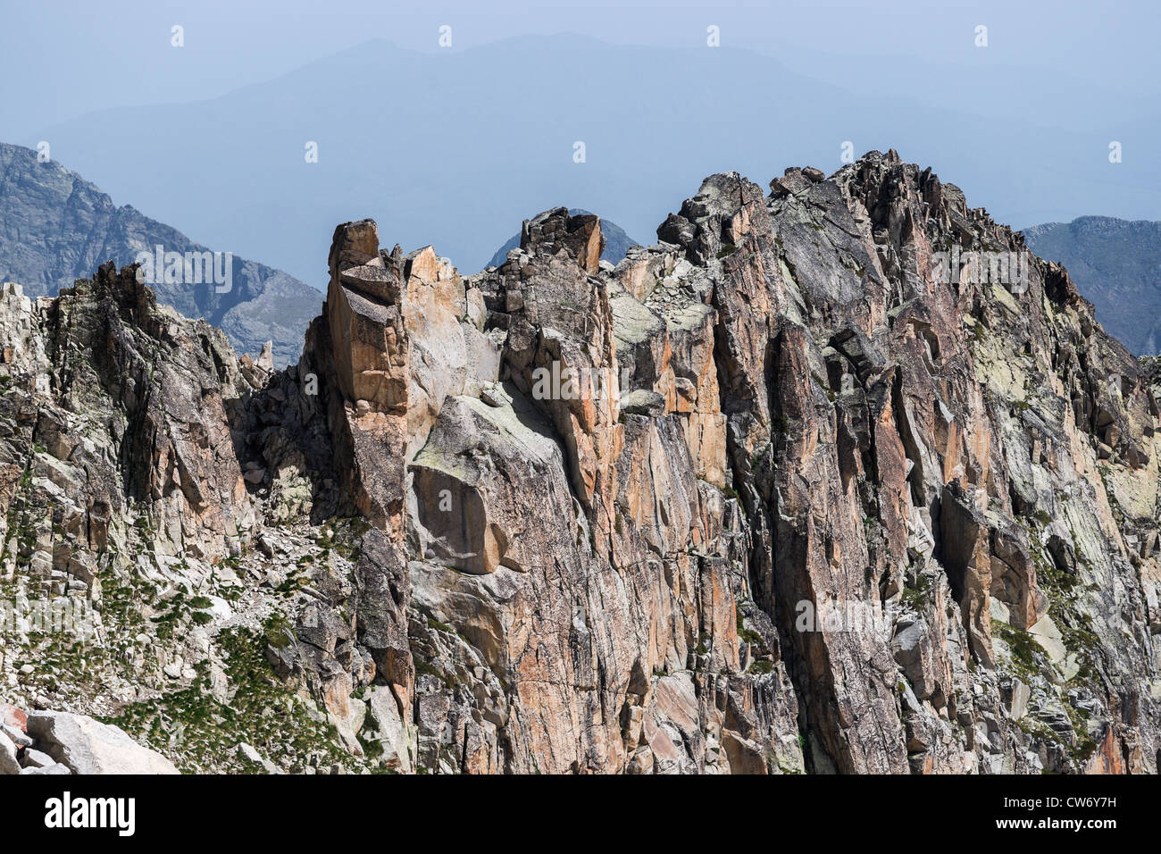 Portillon Superior pass on the way to Aneto, the highest mountain of ...