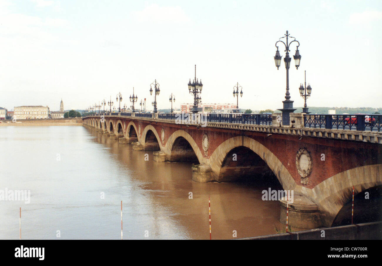Bridge of Bordeaux (486m) the 1810-1821 known as " Bridge of Pierre ...
