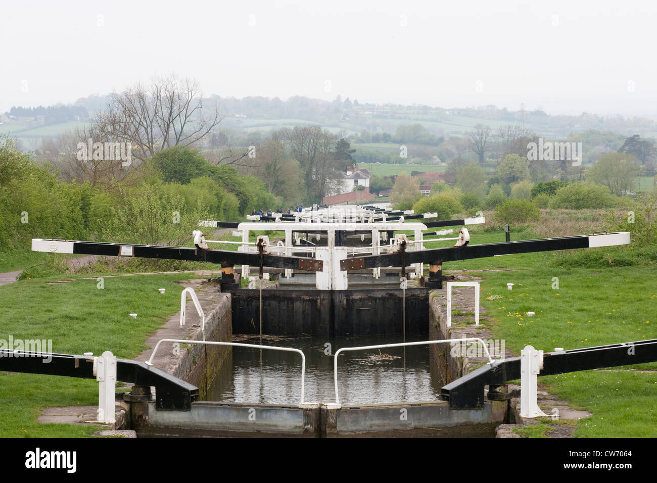 Devizes: Kennet & Avon Canal - Caen Hill [29] Locks Stock Photo - Alamy