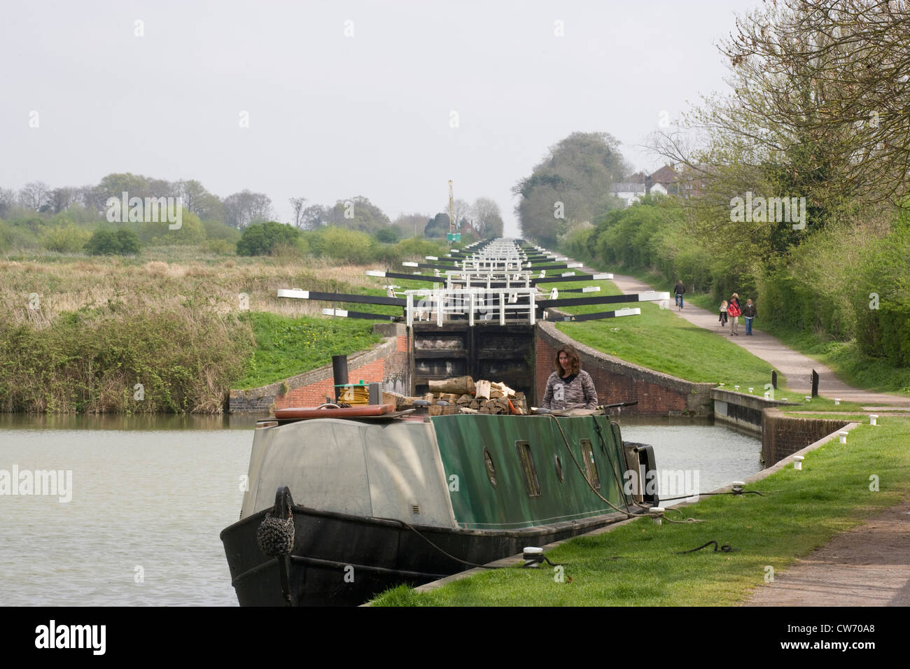 Devizes: Kennet & Avon Canal - Caen Hill [29] Locks Stock Photo - Alamy