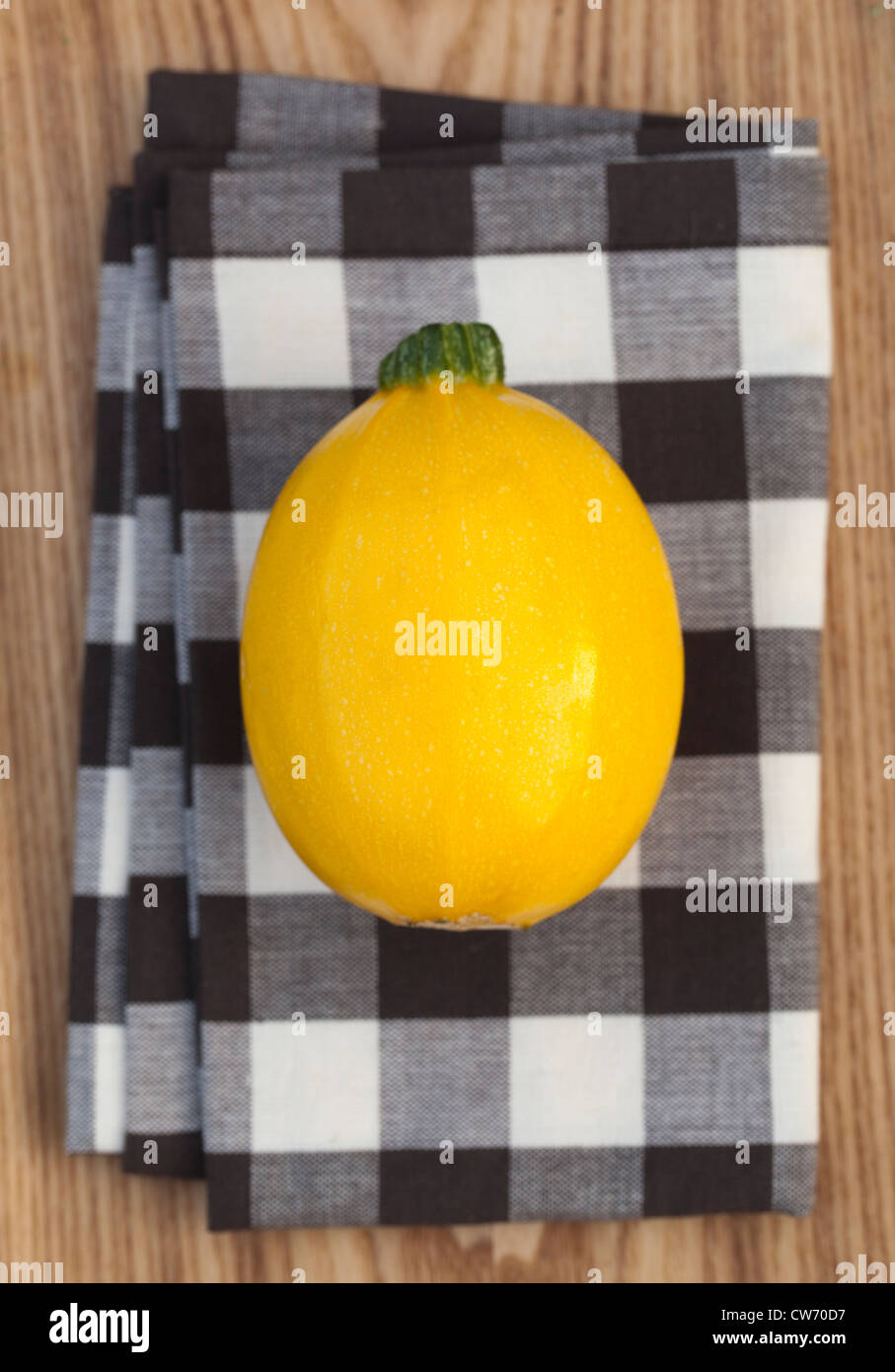 Round Yellow Courgette Stock Photo - Alamy