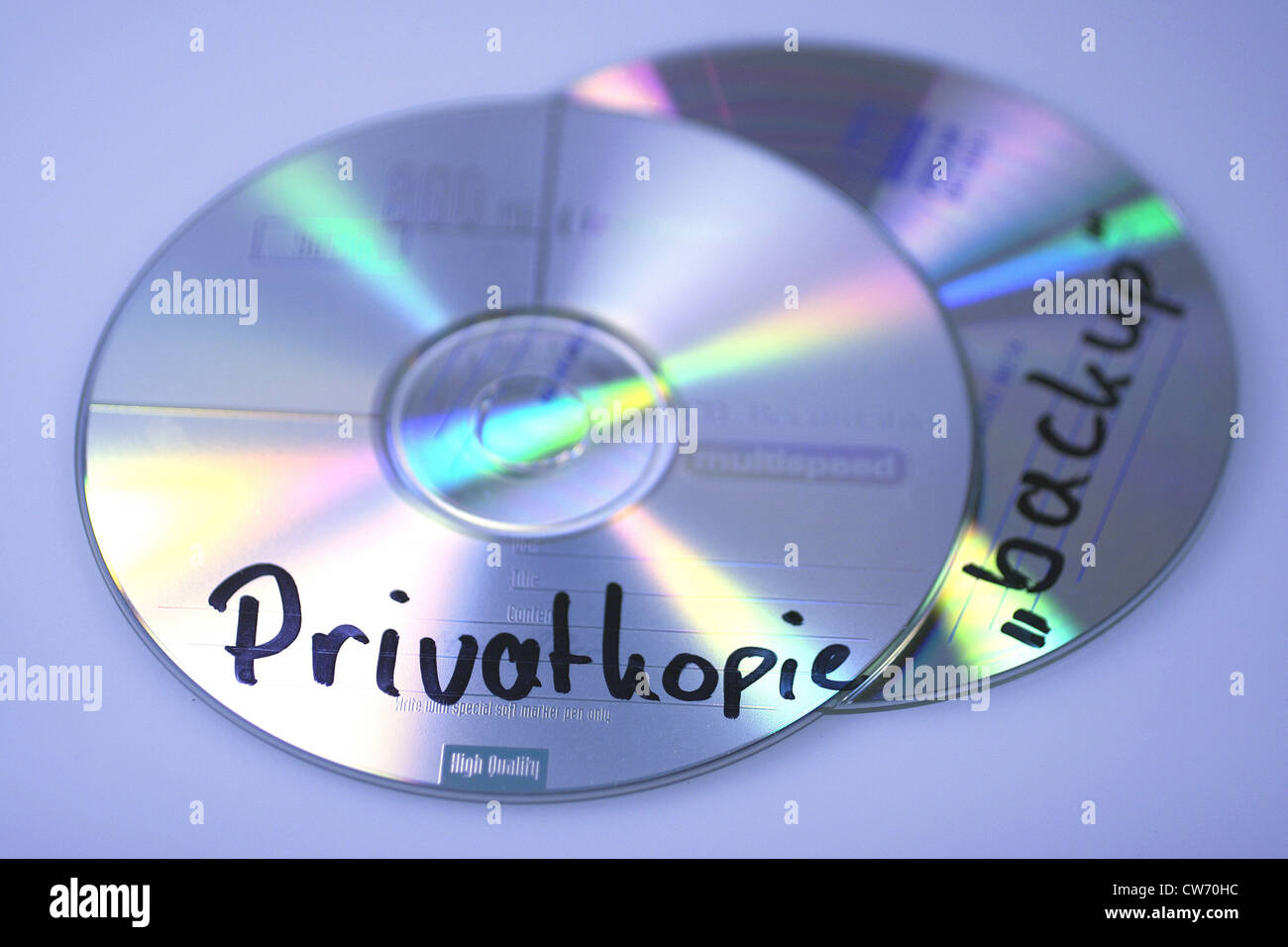 private copy of data on CD Stock Photo - Alamy