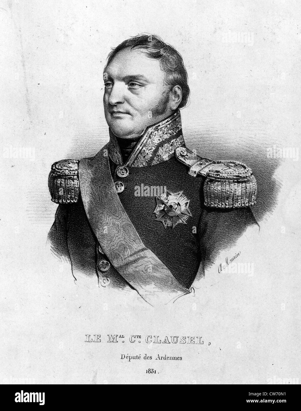 Marshal-count Bertrand Clausel (1772-1842 Stock Photo - Alamy