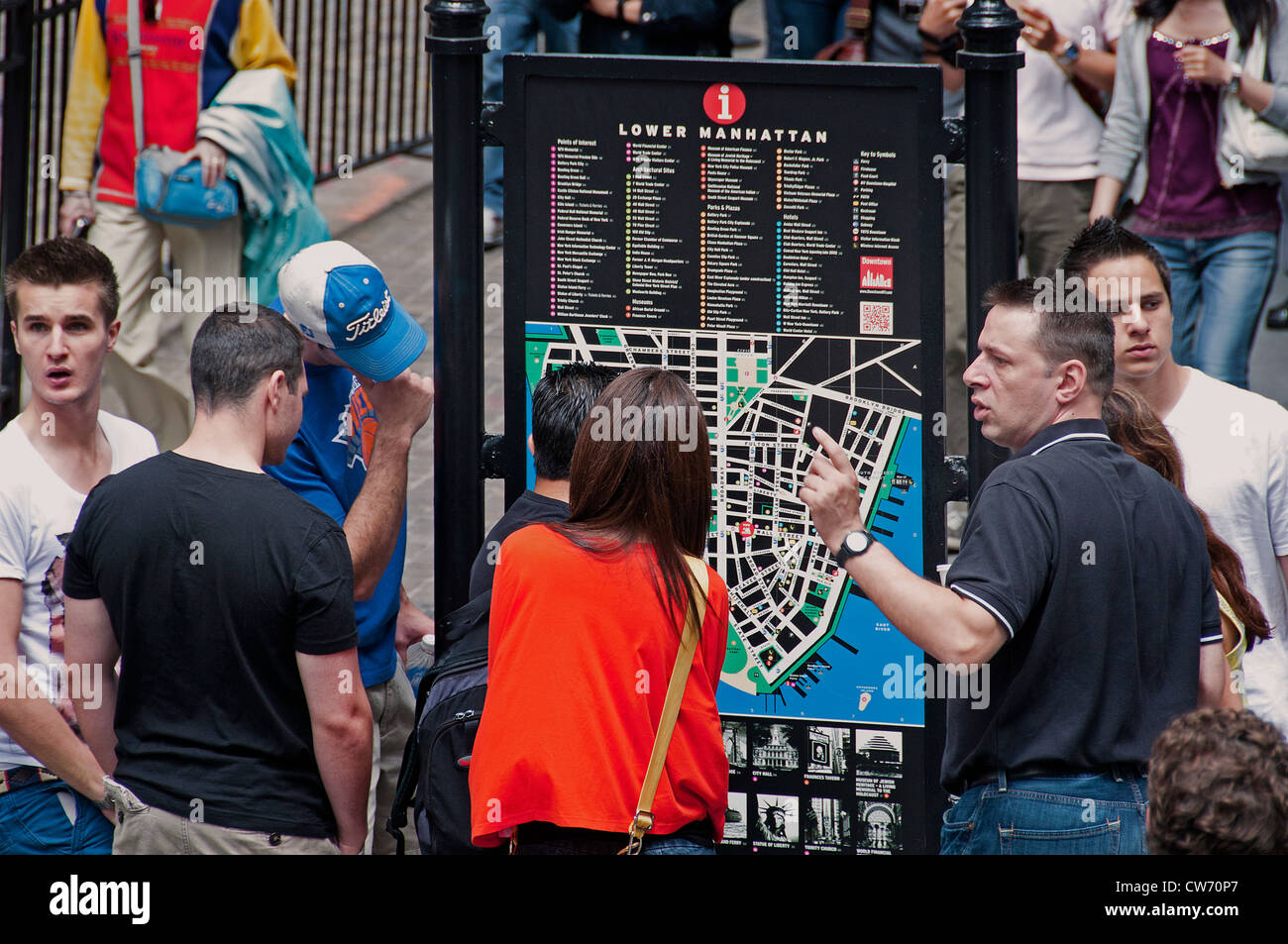 Street Map Financial District American Stock Exchange Manhattan Wall ...