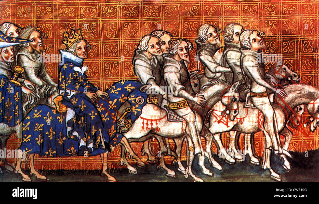 Jean II the Good surrenders to the English Stock Photo - Alamy