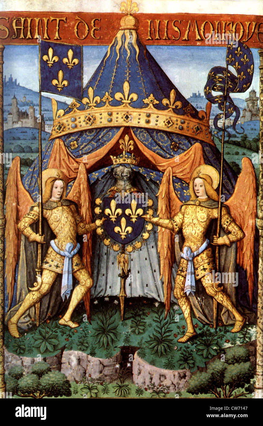 Blazon of France Stock Photo - Alamy