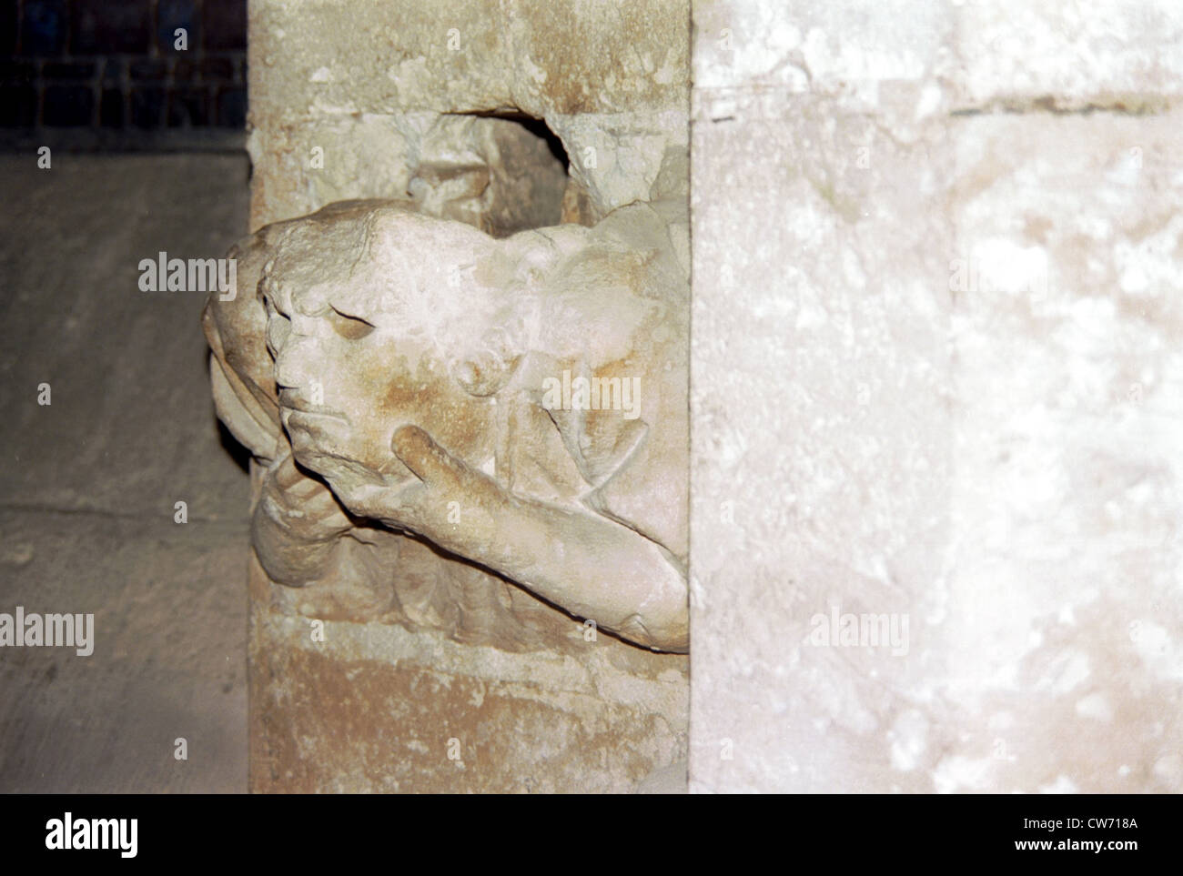 Capital of the St. Denis basilica crypt Stock Photo - Alamy