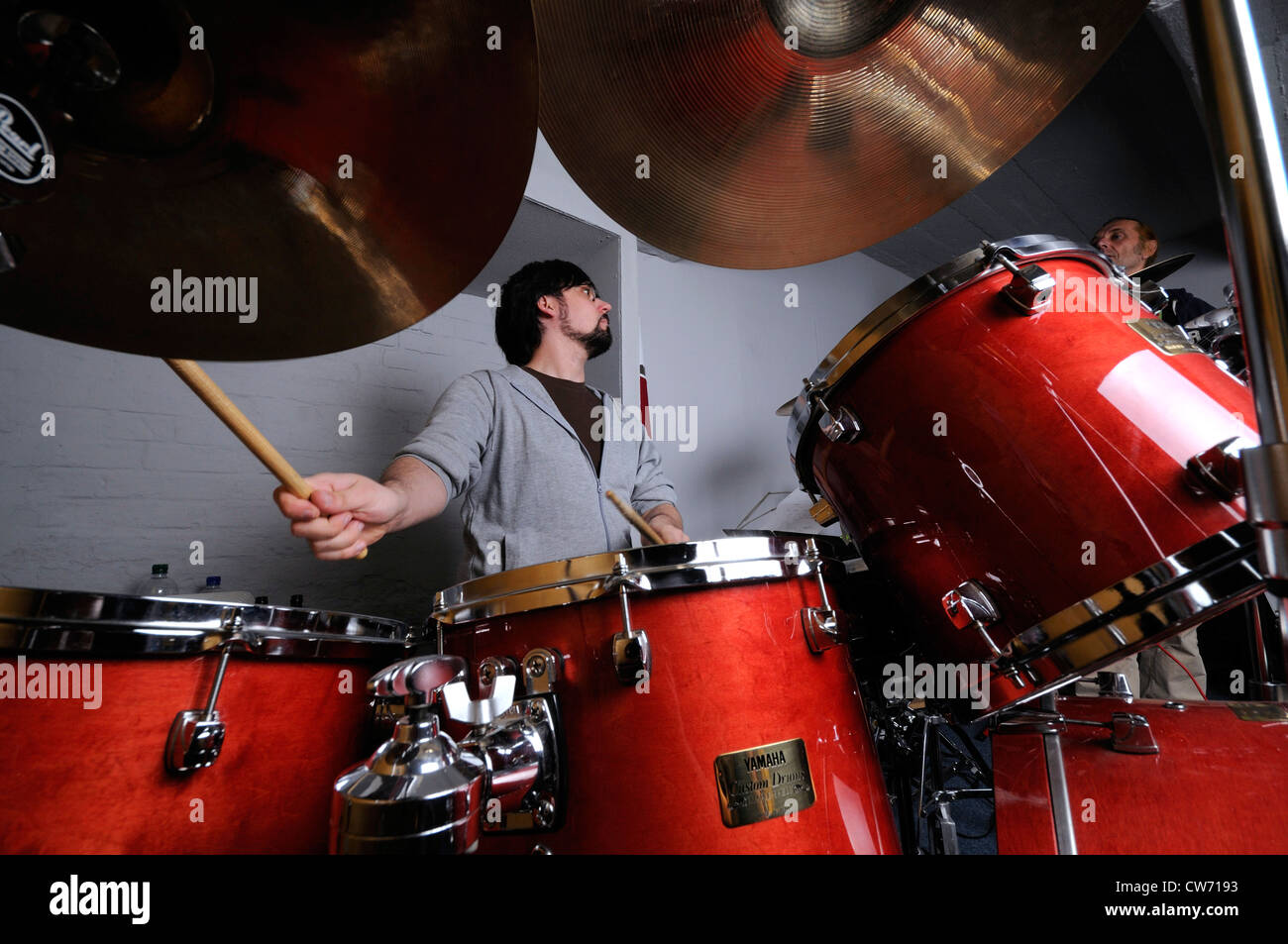 Playing The Drums High Resolution Stock Photography and Images - Alamy
