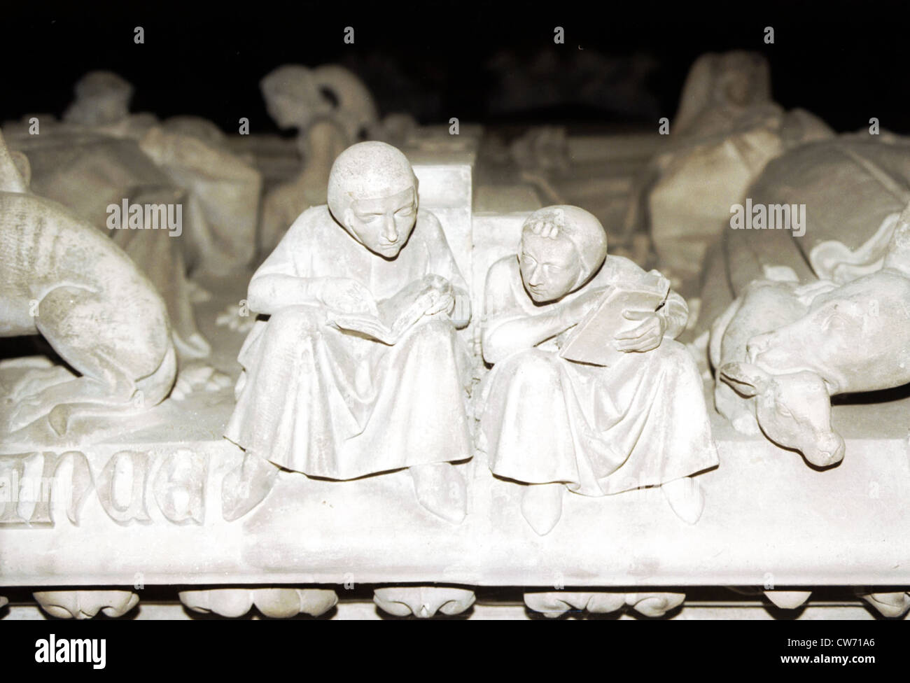 Grave of Count of Alençon's son (detail Stock Photo - Alamy