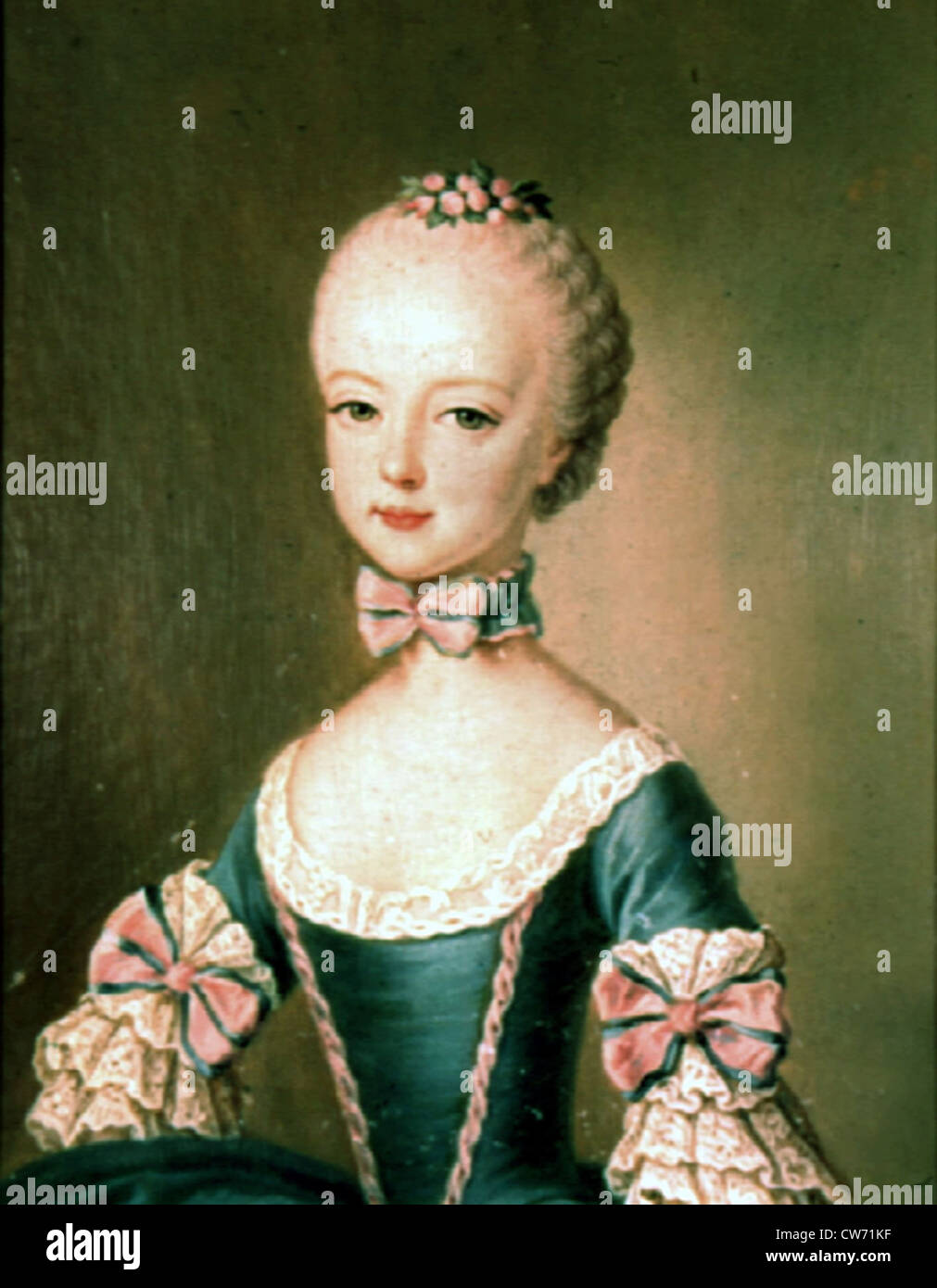 Anonymous, Archduchess Marie-Antoinette as a child Stock Photo - Alamy