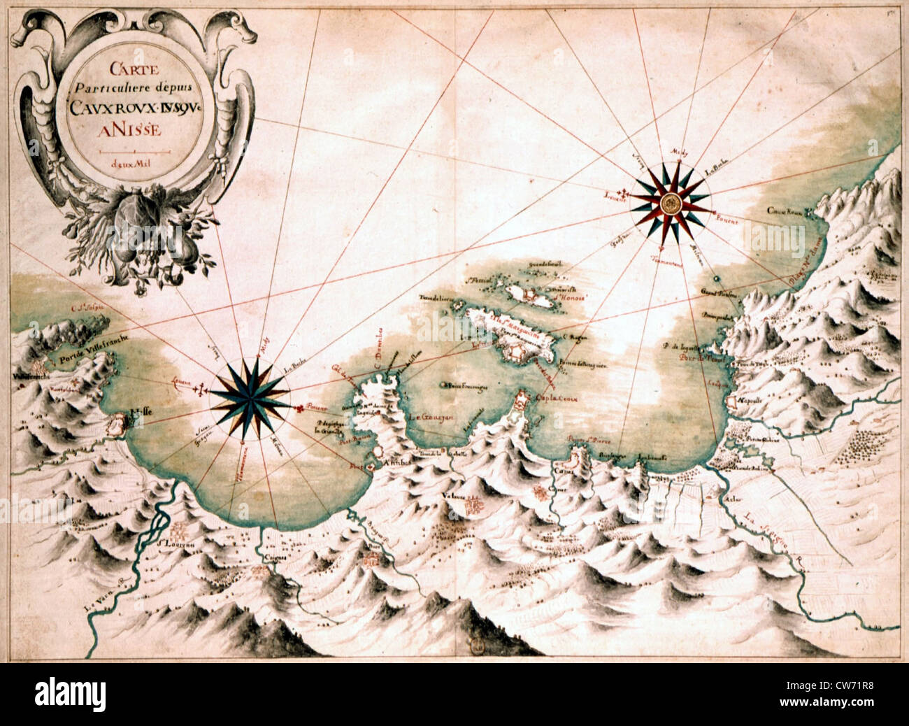 Nice france map hi-res stock photography and images - Alamy